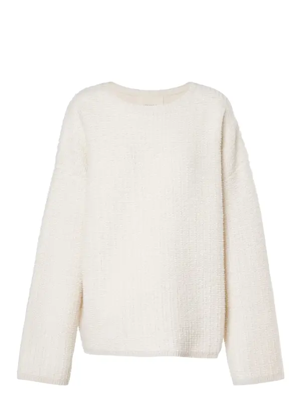 LISA YANG Elsa Cashmere Sweater - White