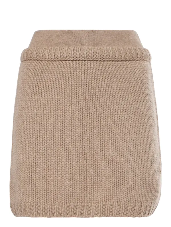 LISA YANG Lovi Cashmere Miniskirt - Beige