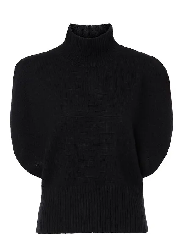 LISA YANG Zaya Knitted Cashmere Sweater - Black
