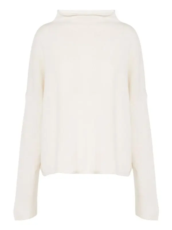 LISA YANG Sandy Cashmere Turtleneck Sweater - White