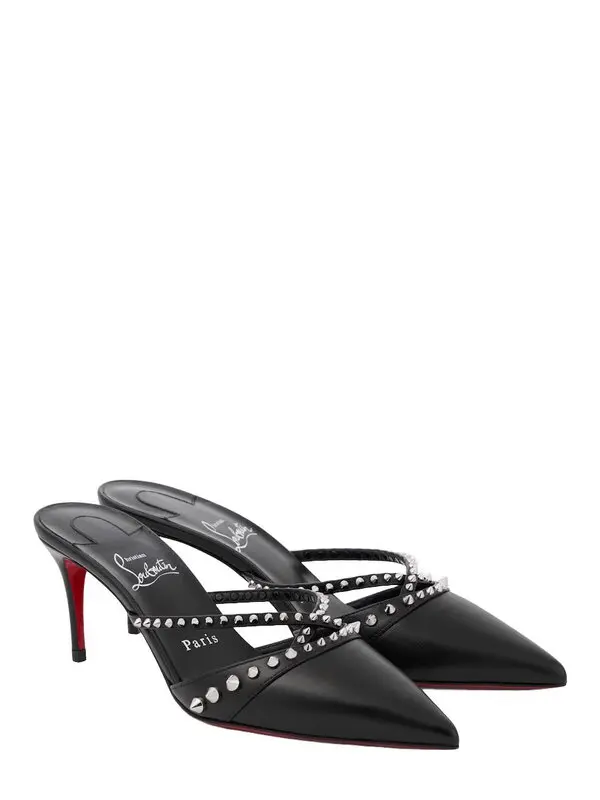CHRISTIAN LOUBOUTIN Tatoosh 70 Studded Leather Mules - Black