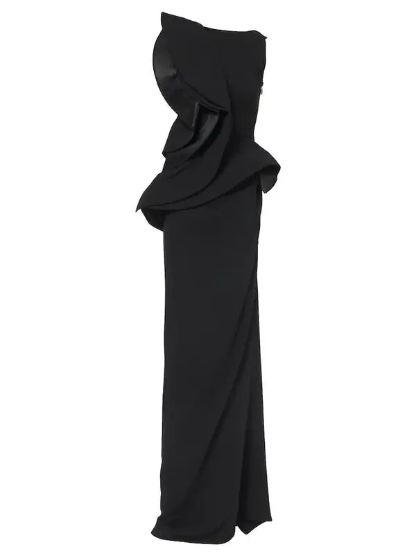 Maticevski Fateful Ruffled Gown - Black