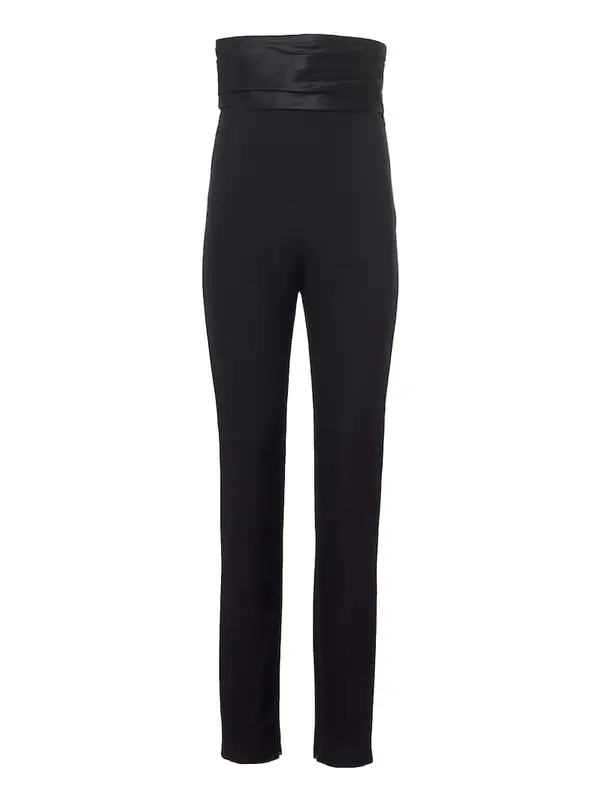 Khaite Lenro High-rise Slim Pants - Black