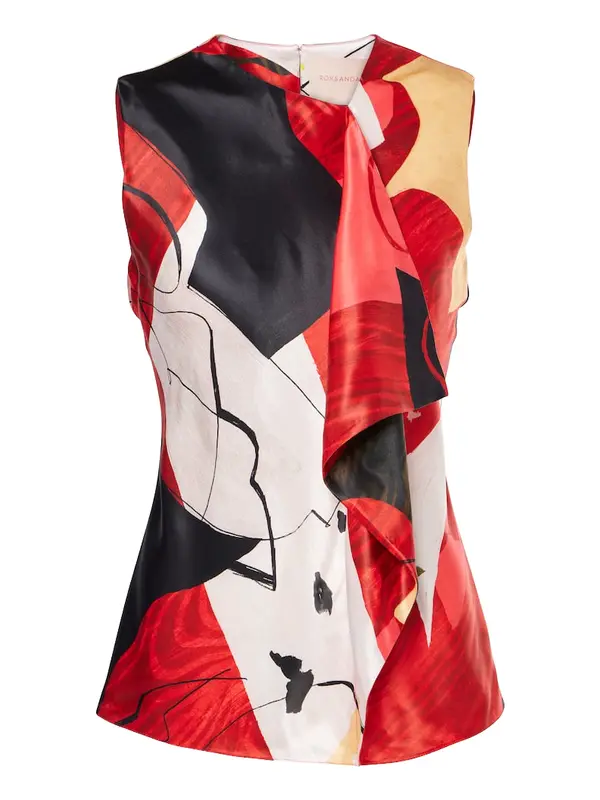 ROKSANDA Kiara Printed Top - Multicoloured