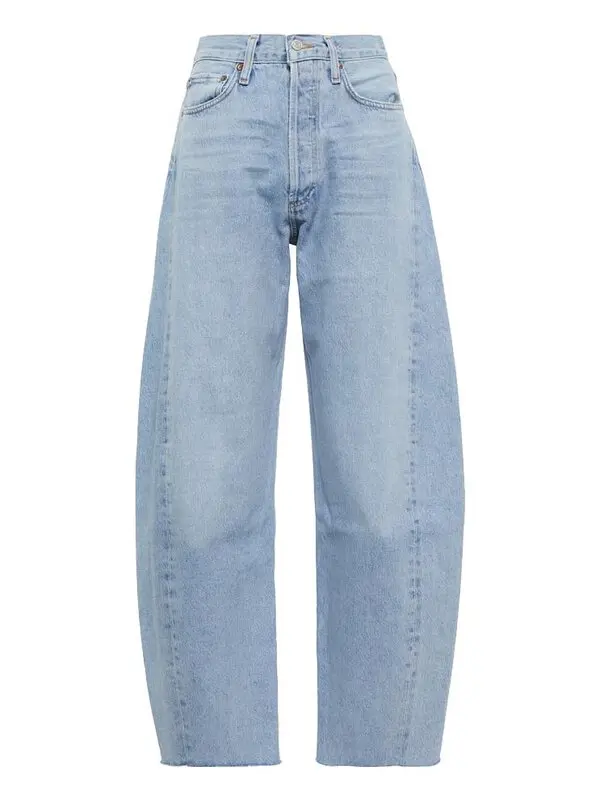 AGOLDE Luna High-rise Barrel-leg Jeans - Blue