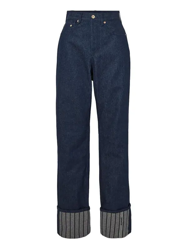 Jacquemus De-nîmes Droit High-rise Straight-leg Jeans - Blue