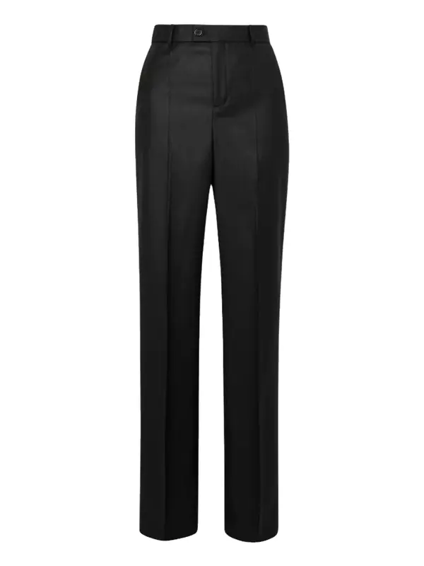BETTTER Stretch Wool Blend Slim-leg Trousers - Black
