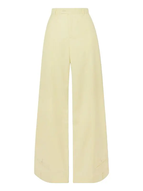 BETTTER Upside-down Wool-blend Pants - Neutrals