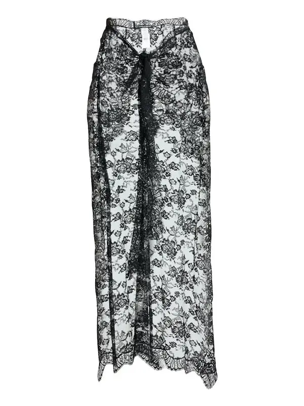 Dolce & Gabbana Chantilly Lace Maxi Skirt - Black