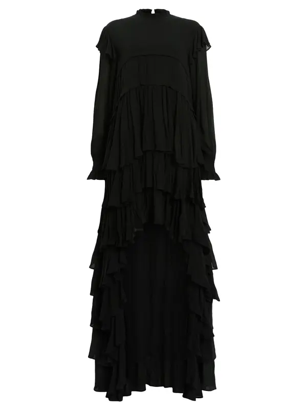 ALLSAINTS Cavarly High-low Maxi Dress - Black