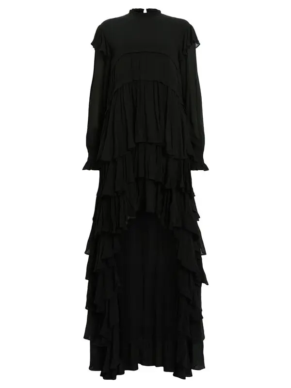 ALLSAINTS Cavarly High-low Maxi Dress - Black