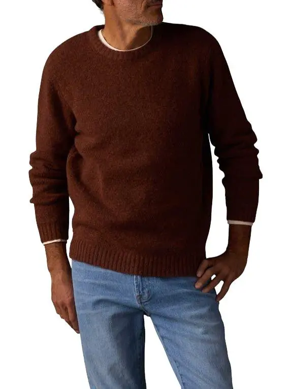 THE NORMAL BRAND Homebound Crewneck Sweater - Spiced Brandy