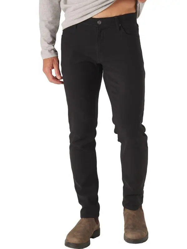 THE NORMAL BRAND Comfort Terry Tailored Fit Pants - Black