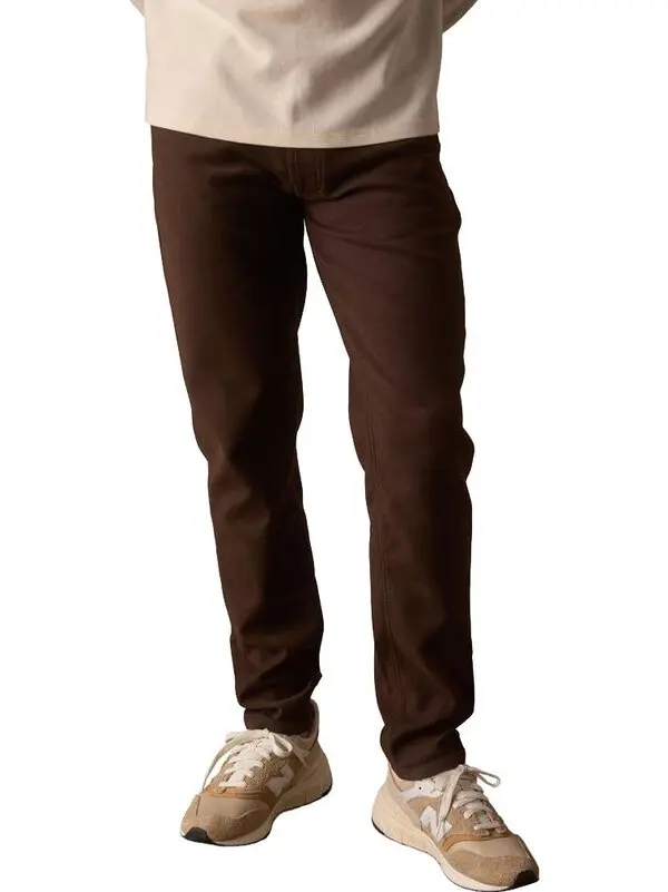 THE NORMAL BRAND Comfort Terry Tailored Fit Pants - Dark Brown