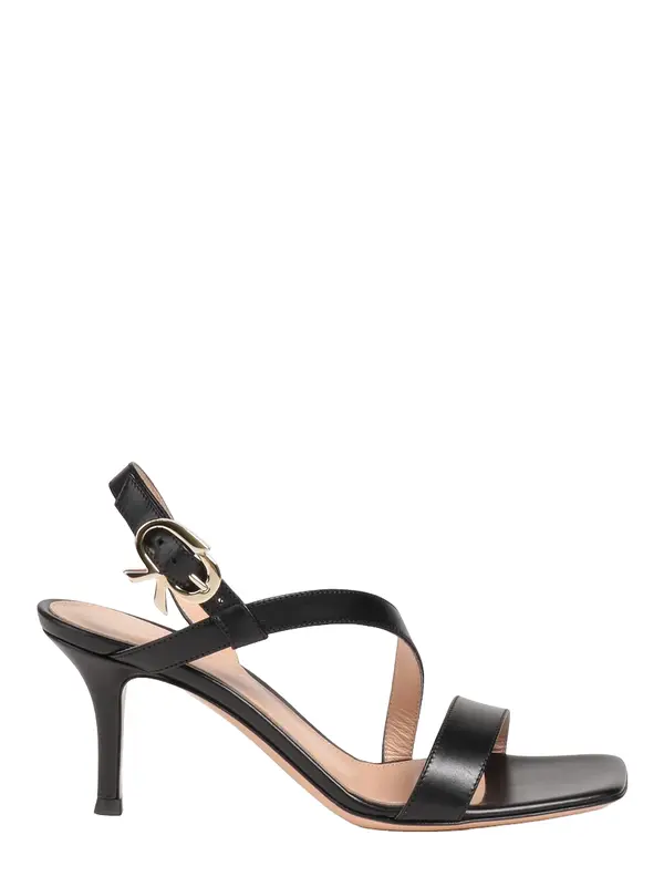 GIANVITO ROSSI Alesia Leather Sandals - Black