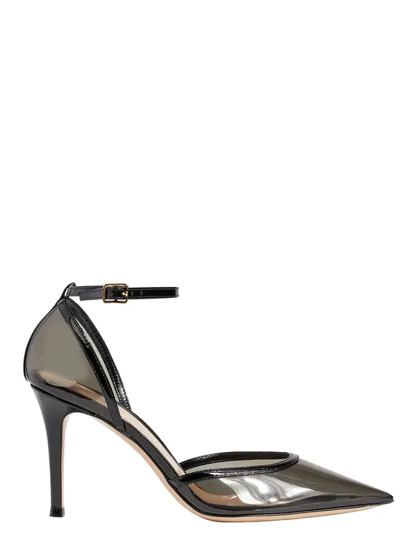 GIANVITO ROSSI Sabin Tpu And Patent-leather Pumps - Black