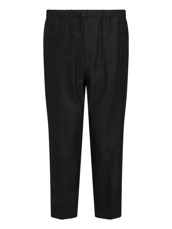 John Elliott Tapered Wool-blend Twill Trousers - Black
