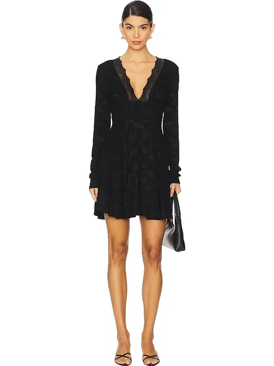 Free People All Yours Mini Dress - Black