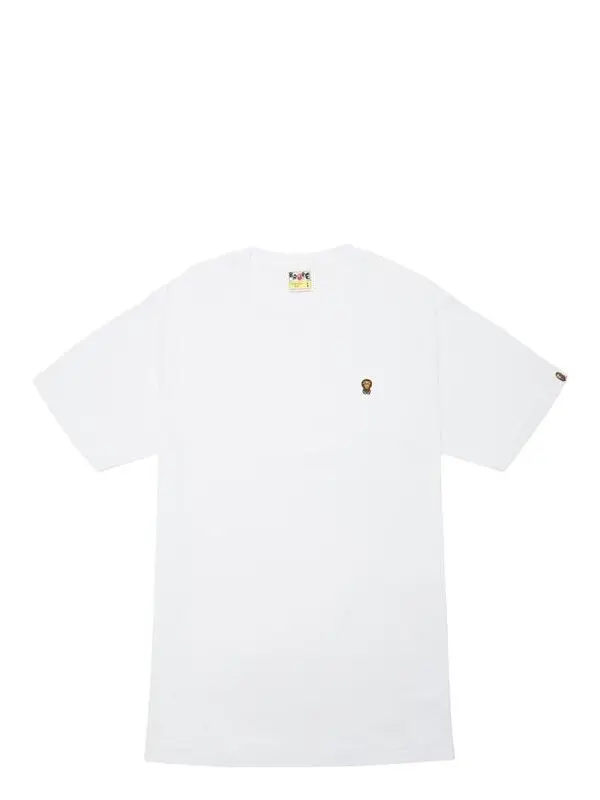 A BATHING APE Baby Milo One Point Tee Shirt - White