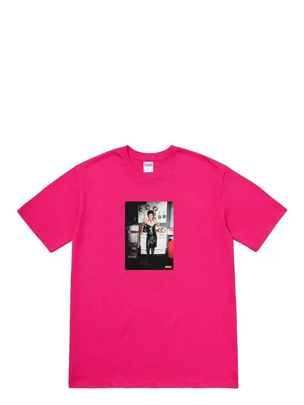 Supreme Nan Goldin Nan As A Dominatrix Tee Shirt - Hot Pink