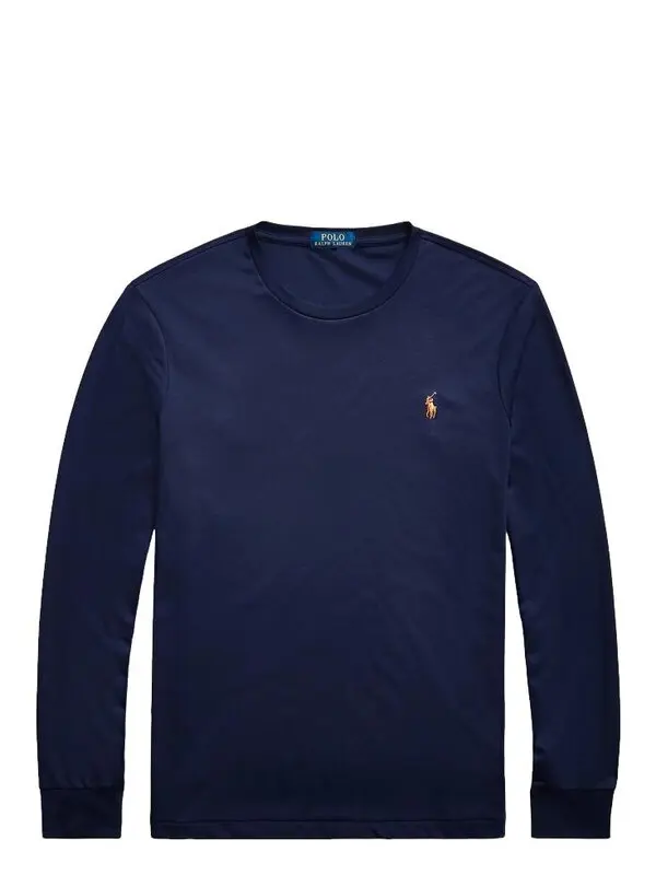 Polo Ralph Lauren Pima Cotton Long-sleeve Shirt - Navy