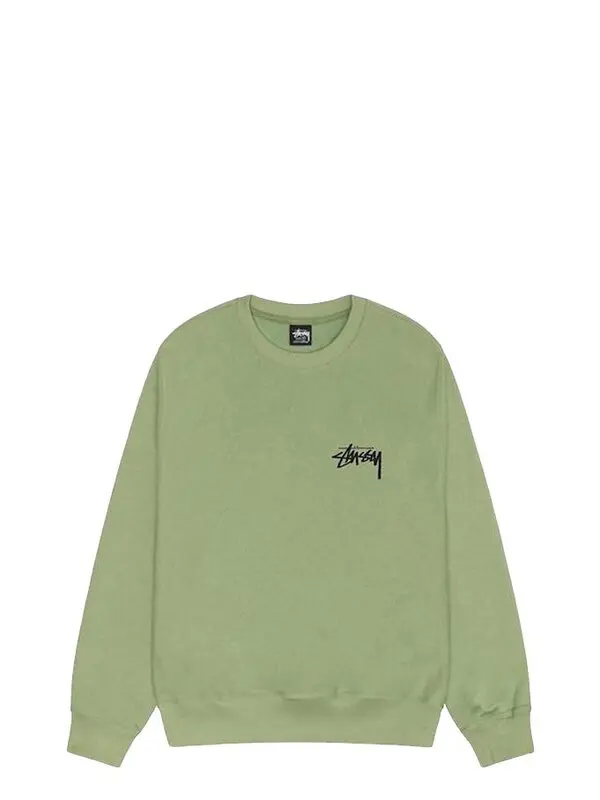 StÜssy Classic Dot Crew - Moss