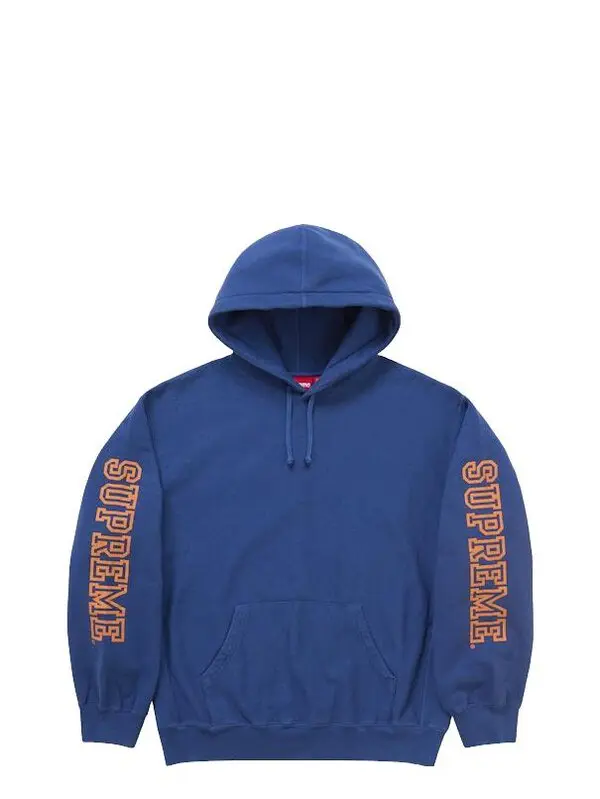Supreme Collegiate Sleeve Hooded Sweatshirt - Dark Royal