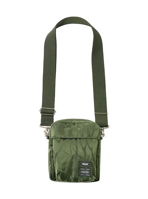 PALACE X Porter Vertical Shoulder Bag - Olive/jacquard