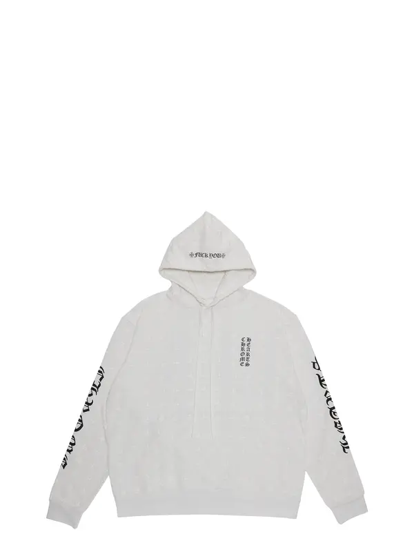 Chrome Hearts Plus Cross Horseshoe Pullover Hoodie - White