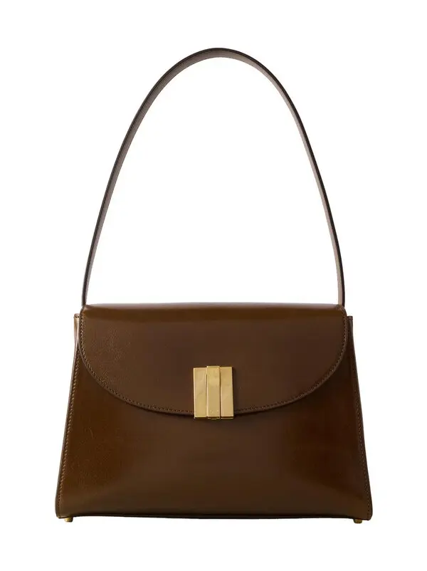 Bally Ollam Small Leather Shoulder Bag - Brown