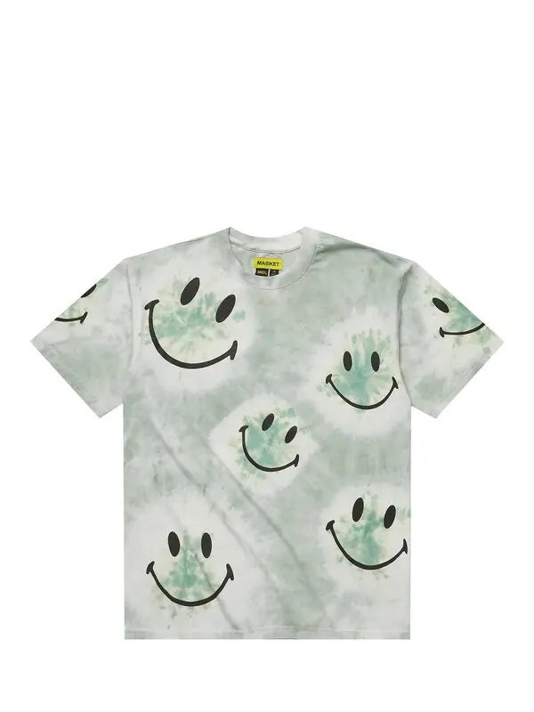 MARKET Smiley Shibori Dye T-shirt - Green