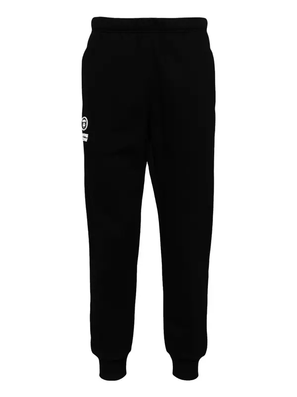 AAPE BY *A BATHING APE® Logo Patch Track Pants - Black