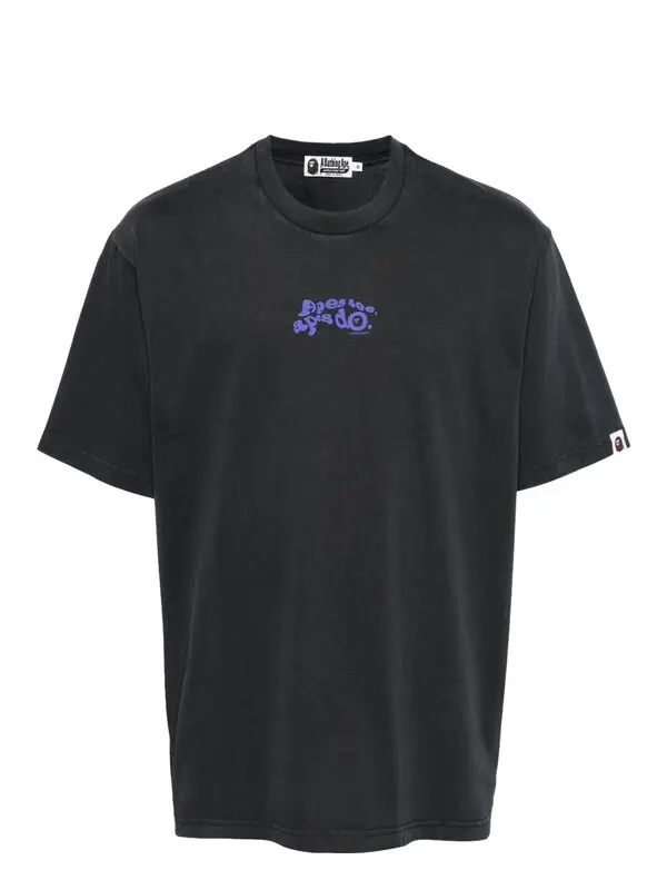 A BATHING APE Logo-print T-shirt - Grey