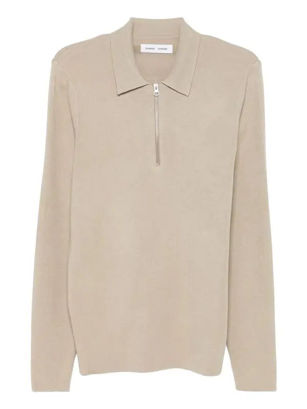 SAMSOE SAMSOE Guna Polo Shirt - Neutrals