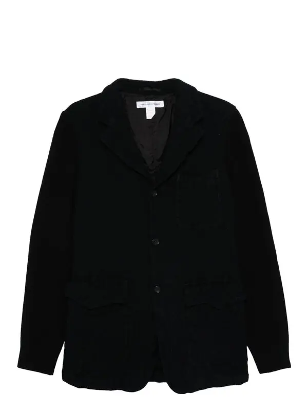 Comme Des Garçons Single-breasted Blazer - Blue