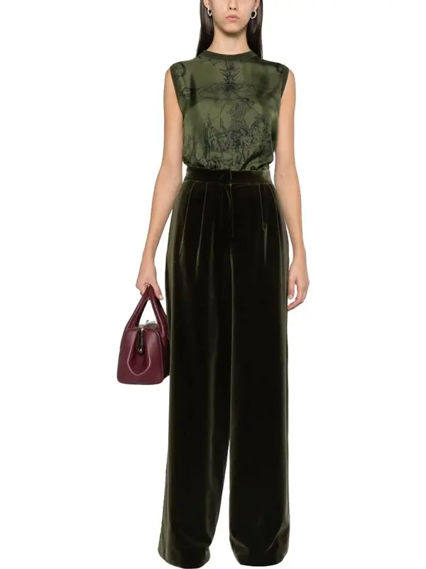 Fabiana Filippi Graphic-print Vest - Green