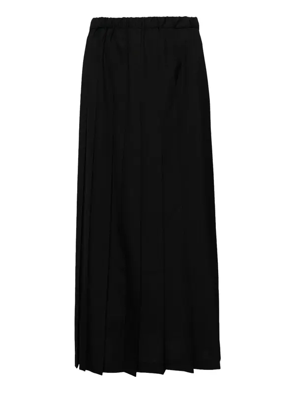 Junya Watanabe Pleated Ankle-length Skirt - Black