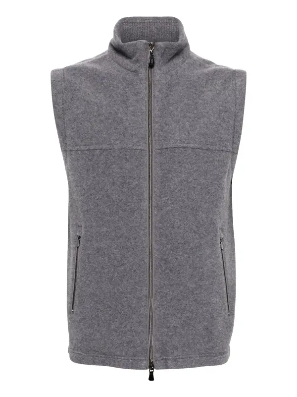 Fedeli Cashmere Gilet - Grey