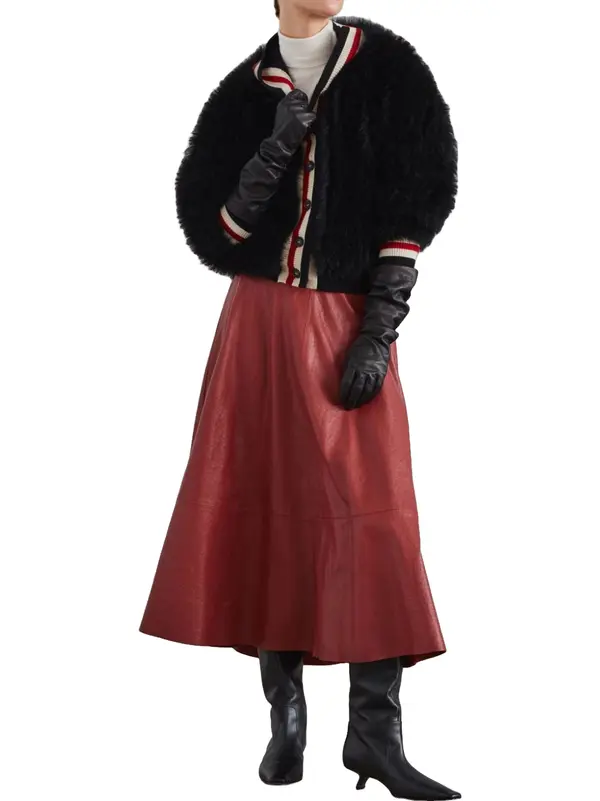 Brunello Cucinelli Shearling Jacket - Black