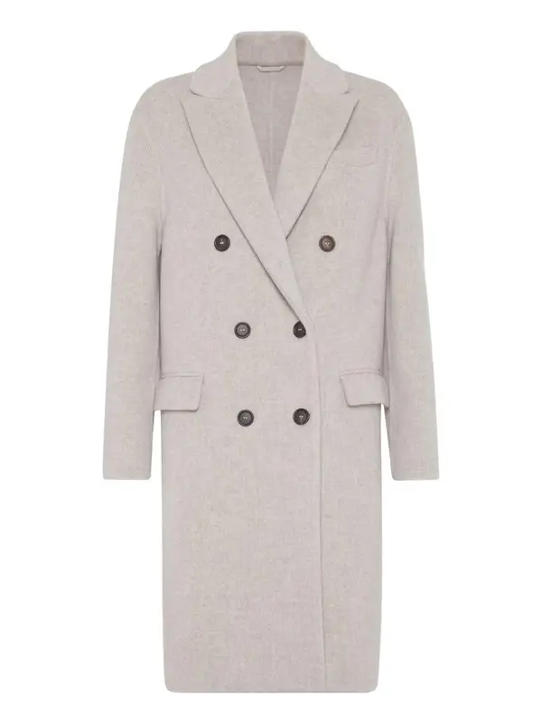 Brunello Cucinelli Wool Coat - Neutrals