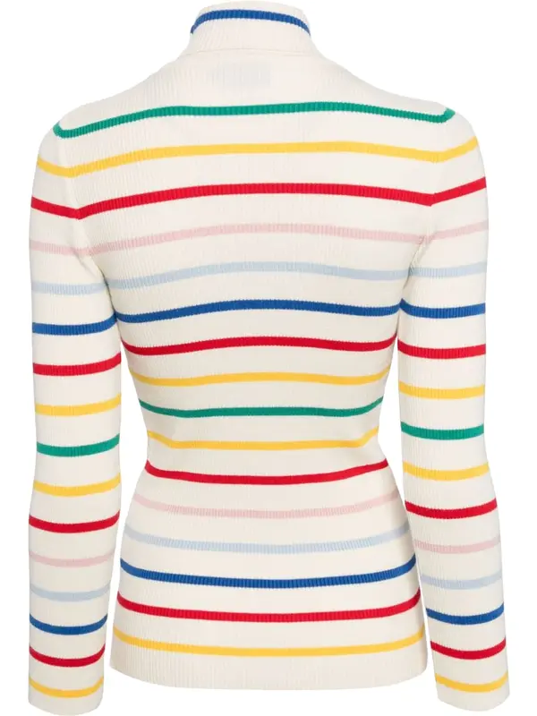 Joshua Sanders Striped Ribbed Jumper - Neutrals