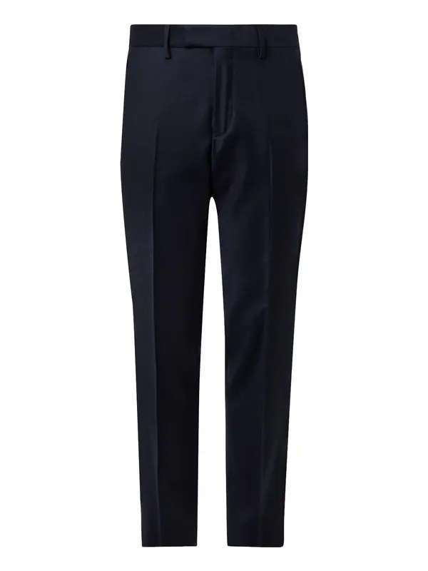 Mr P. Philip Slim-fit Straight-leg Wool-flannel Suit Trousers - Blue