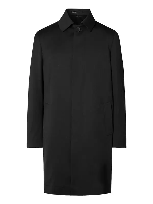 Mr P. Wool Car Coat - Black