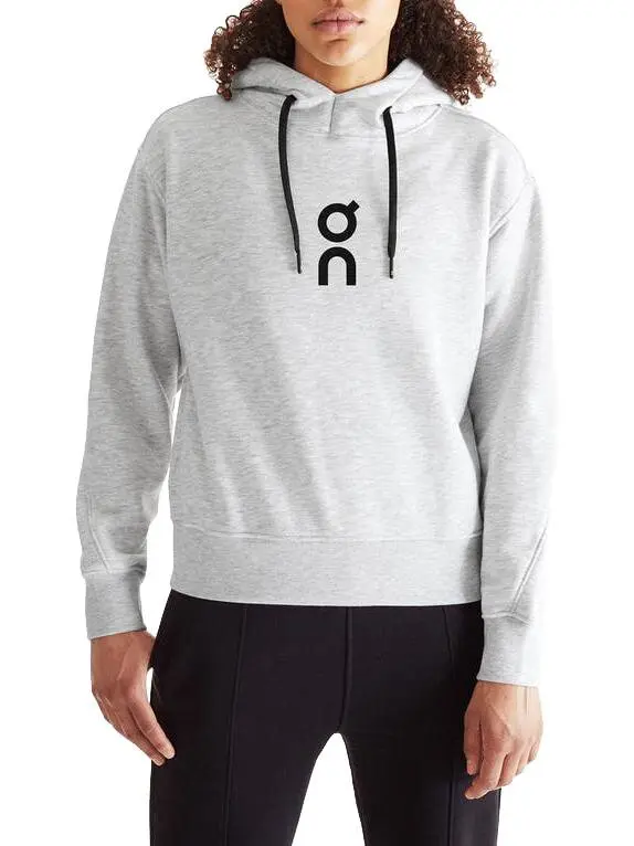 On Club Oversize Organic Cotton-blend Hoodie - Crater