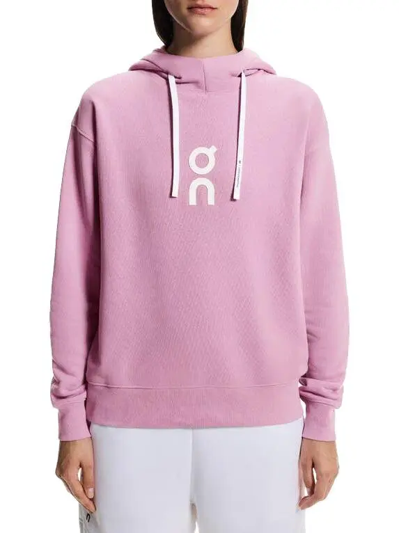 On Club Oversize Organic Cotton-blend Hoodie - Sakura