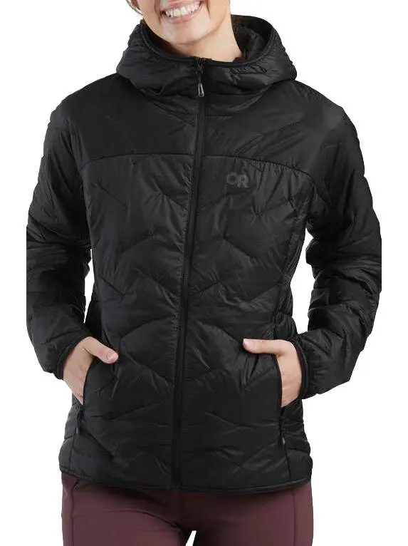 OUTDOOR RESEARCH Superstrand Lt Hooded Jacket - Solid Black