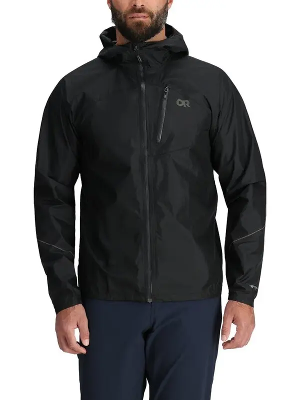 OUTDOOR RESEARCH Helium Rain Ultralight Hooded Jacket - Black