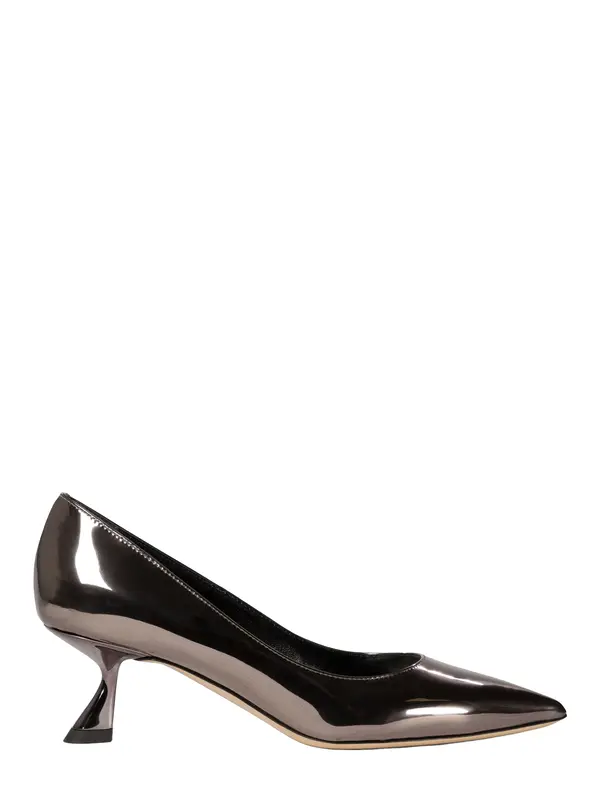 NINALILOU Pumps In Mirror Effect Leather - Grey