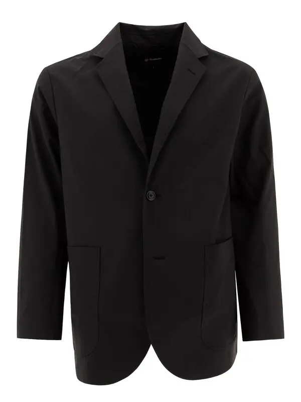 GOLDWIN Wool Blend Twill Blazer - Black