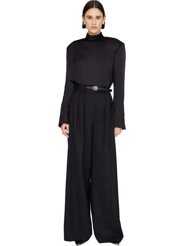 ANINE BING Josephine Sequin Top - Black